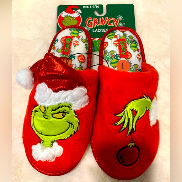 Dr. Seuss | Shoes | Nwt Grinch Slippers Size 9 And 78 | Poshmark